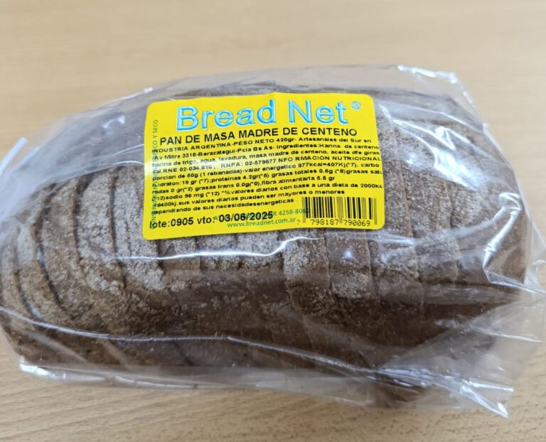 Pan de Centeno Masa Madre Breadnet 420 Grs - Dietetica Boyaca